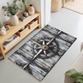 2x3 Nautical Rubber Small Area Rug for Entryway, Washable Non Slip Low ...