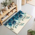 2x3 Peacock Feather Small Area Rug for Entryway, Washable Non Slip Low ...
