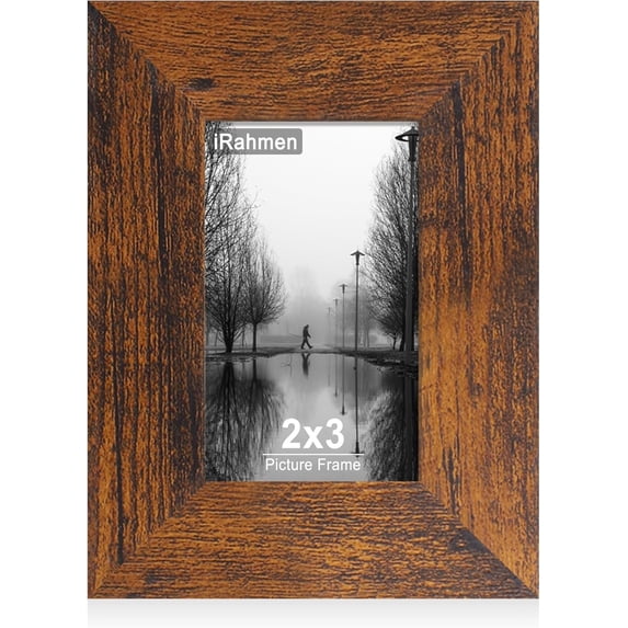 2x3 Picture Frame with HD Real Glass, Wood Photo Frames for Tabletop ...