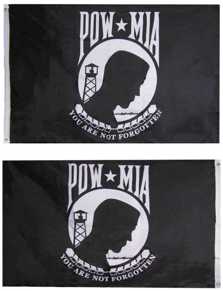 2x3 Pow Mia POWMIA Double Sided Flag Polyester Nylon House banner ...