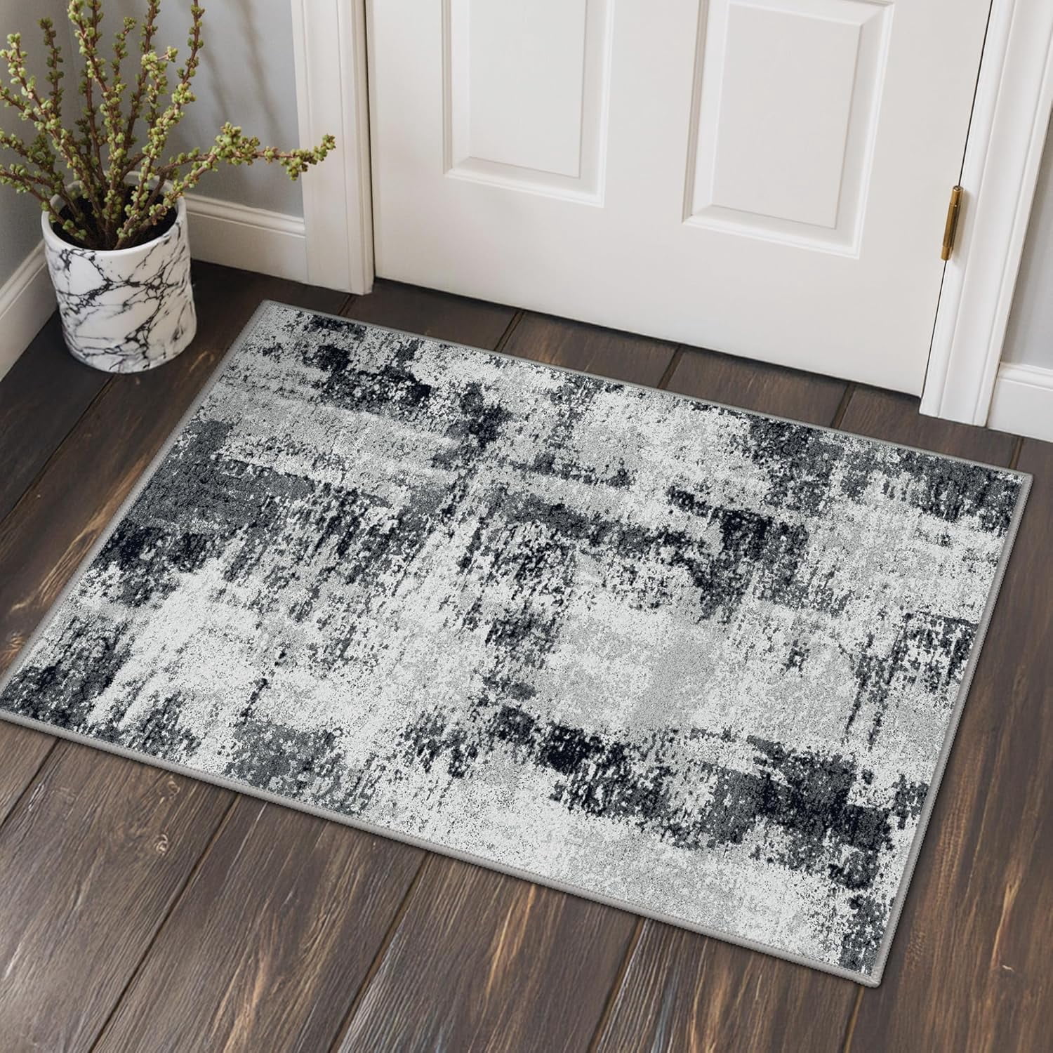 2x3 Rugs for Entryway Entrance, Modern Machine Washable Rug Ultra Soft ...