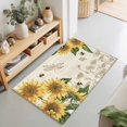 2x3 Sunflower Butterfly Small Area Rug for Entryway, Washable Non Slip ...