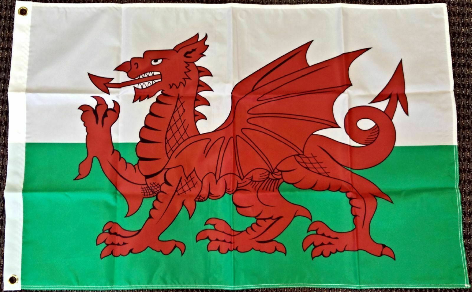 2x3 Wales Flag Welsh Dragon Banner Cymru Pennant UK United Kingdom Poly ...