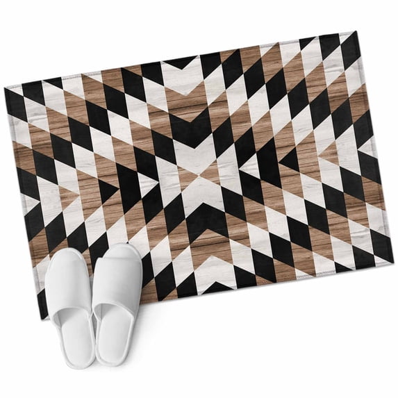 2x3 Washable Area Rugs,Abstract Geometric Pattern Non-Slip Soft Rug ...