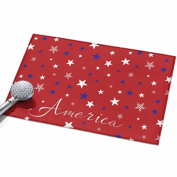 2x3 Washable Area Rugs,American Stars on Red Non-Slip Ultra Soft Rug ...