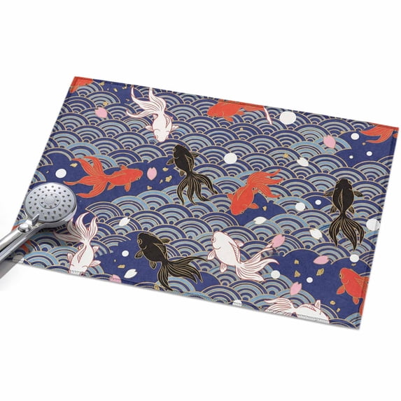 2x3 Washable Area Rugs,Black Red Pink Goldfish Non-Slip Ultra Soft Rug ...