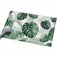 2x3 Washable Area Rugs,Botanical Green Monstera Palm Leaf Non-Slip ...