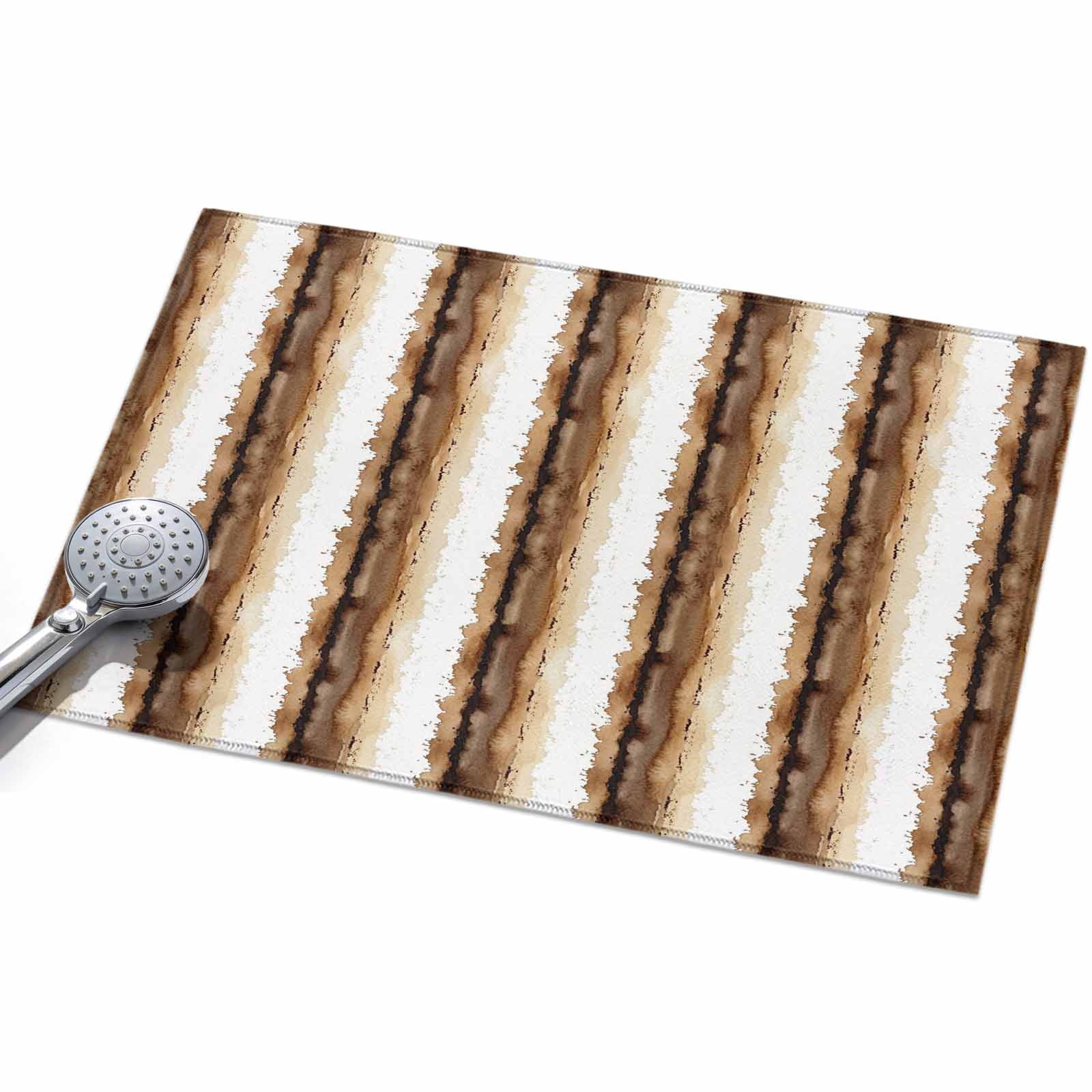 2x3 Washable Area Rugs,Farmhouse Abstract Stripes Non-Slip Ultra Soft ...