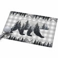2x3 Washable Area Rugs,Forest Tree Bear Silhouette Non-Slip Ultra Soft ...