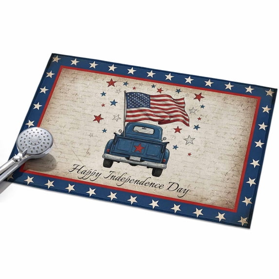 2x3 Washable Area Rugs,Happy Independence Day USA Flag Non-Slip Ultra ...