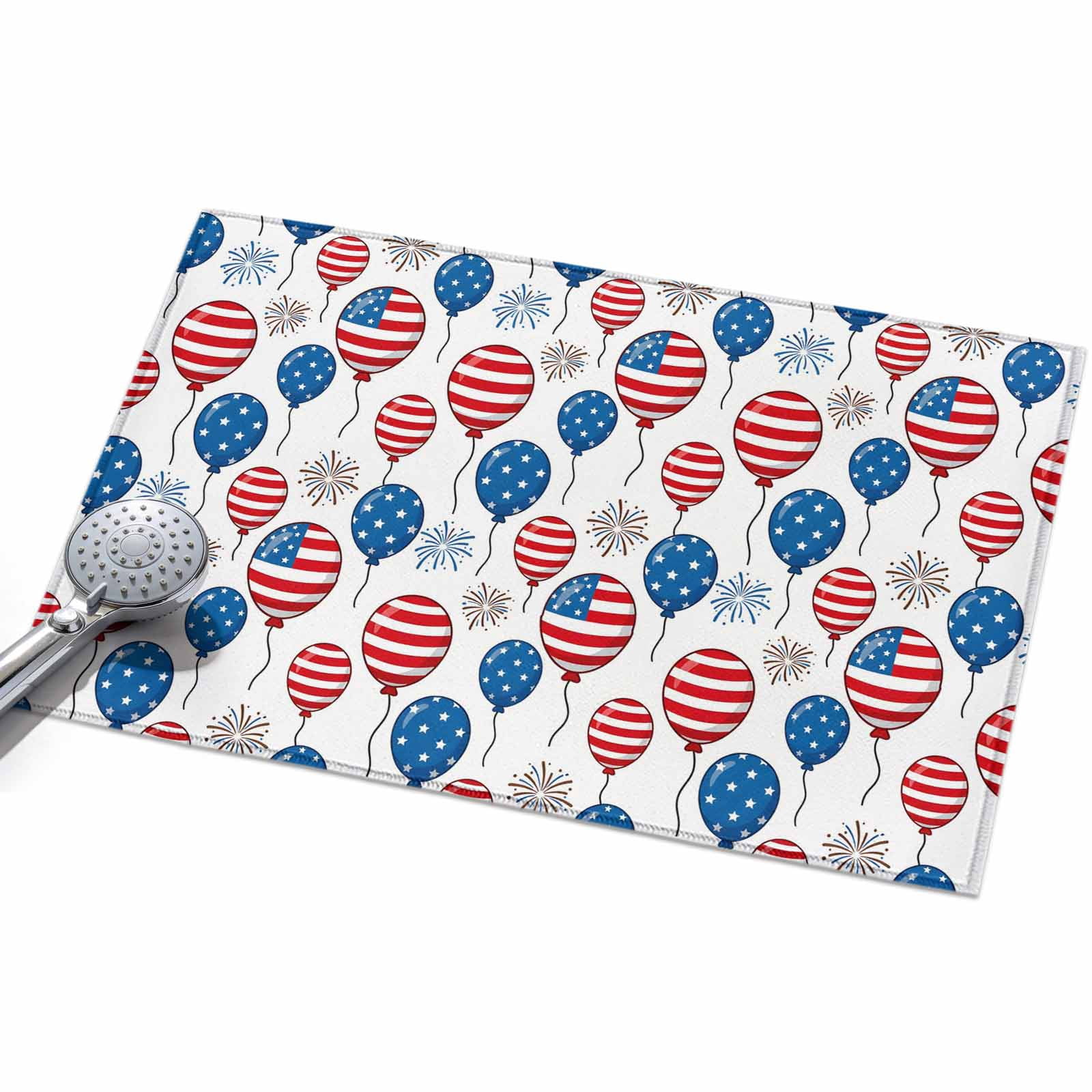 2x3 Washable Area Rugs,Independence Day Fireworks Non-Slip Ultra Soft ...