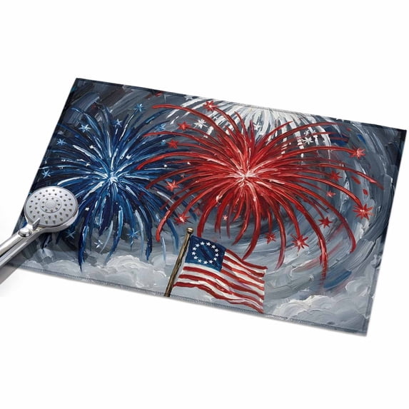 2x3 Washable Area Rugs,Independence Day USA Flag Non-Slip Ultra Soft ...
