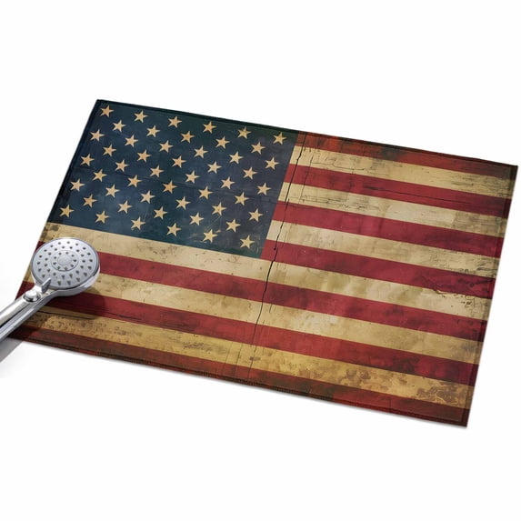 2x3 Washable Area Rugs,Retro USA Flag Stars and Stripes Non-Slip Ultra ...
