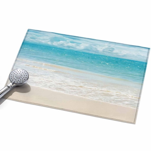 2x3 Washable Area Rugs,Summer Beach Blue Ocean Non-Slip Ultra Soft Rug ...