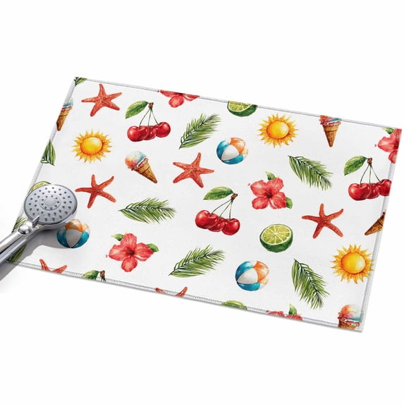 2x3 Washable Area Rugs,Summer Cherry Starfish Non-Slip Ultra Soft Rug ...