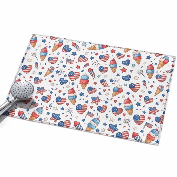 2x3 Washable Area Rugs,USA Patriotic Ice Cream Non-Slip Ultra Soft Rug ...