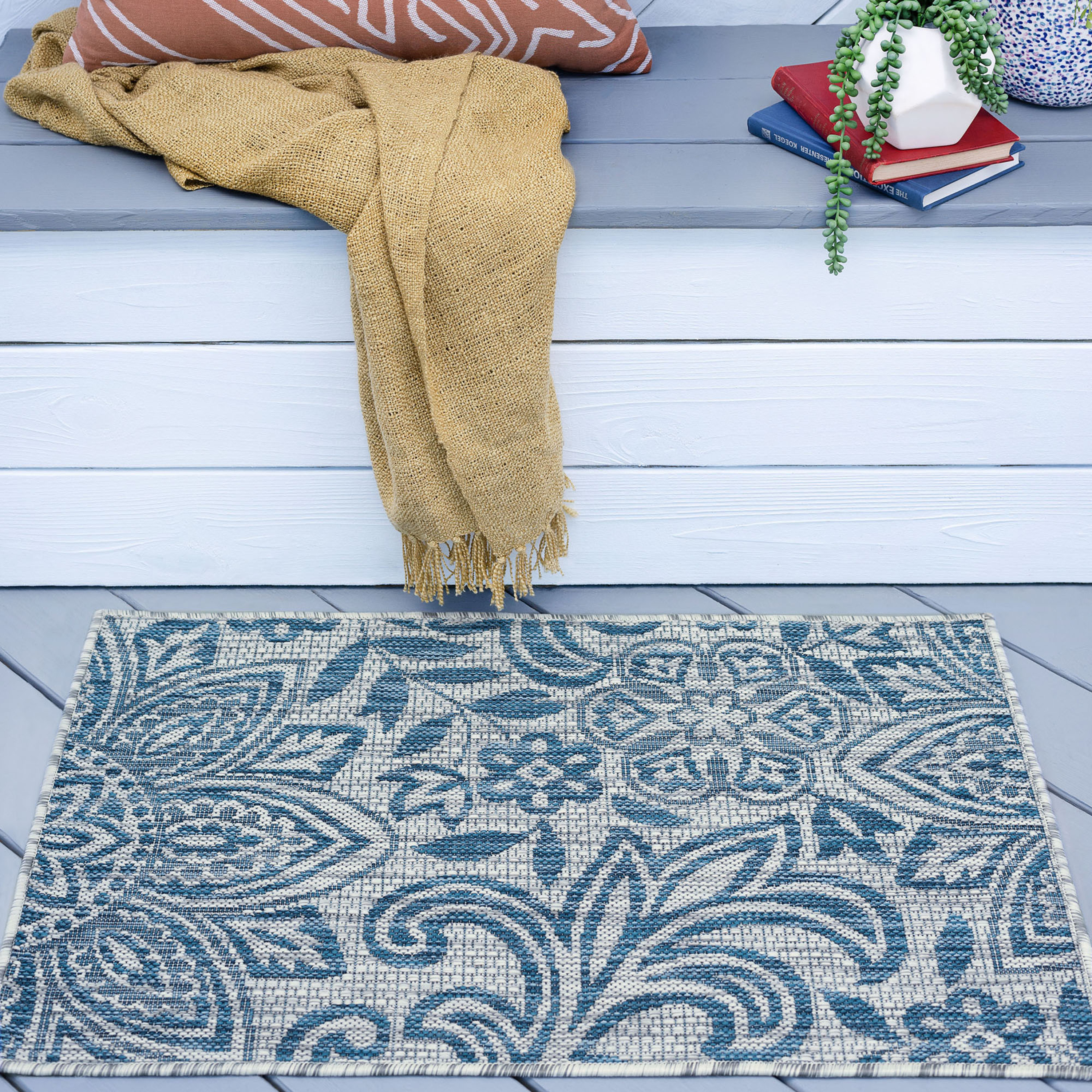 2x3 Water Resistant, Small Indoor Outdoor Rugs for Patios, Front Door ...