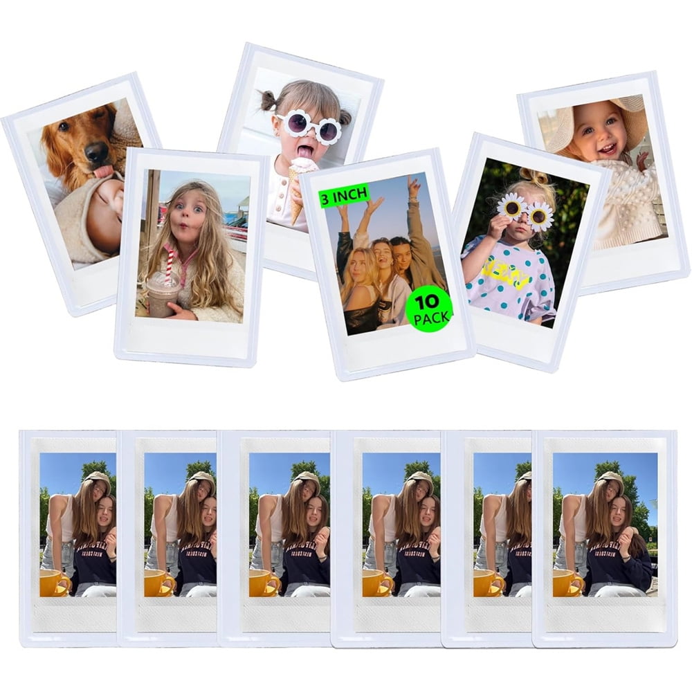 2x3 White Magnet Picture Frames for Fridge,Magnetic Photo Frame ...