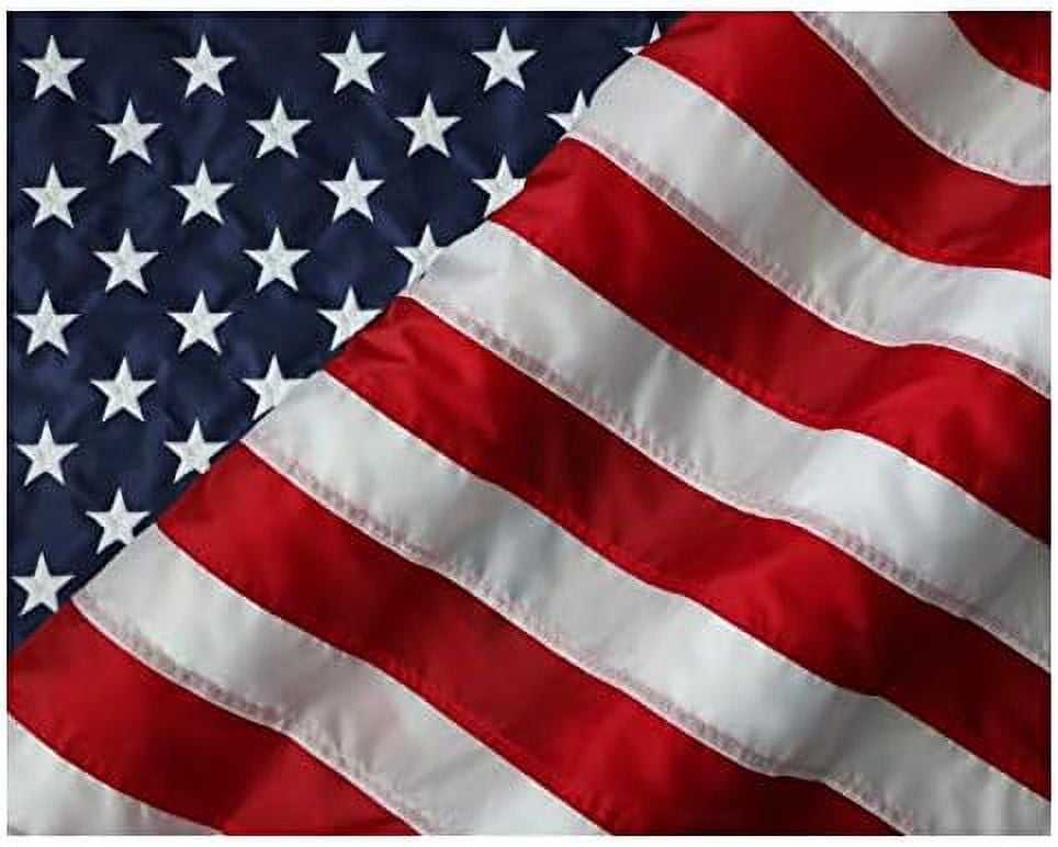 2x3 ft American Flag, Nylon US Flag - Sewn Stripes and Embroidered ...