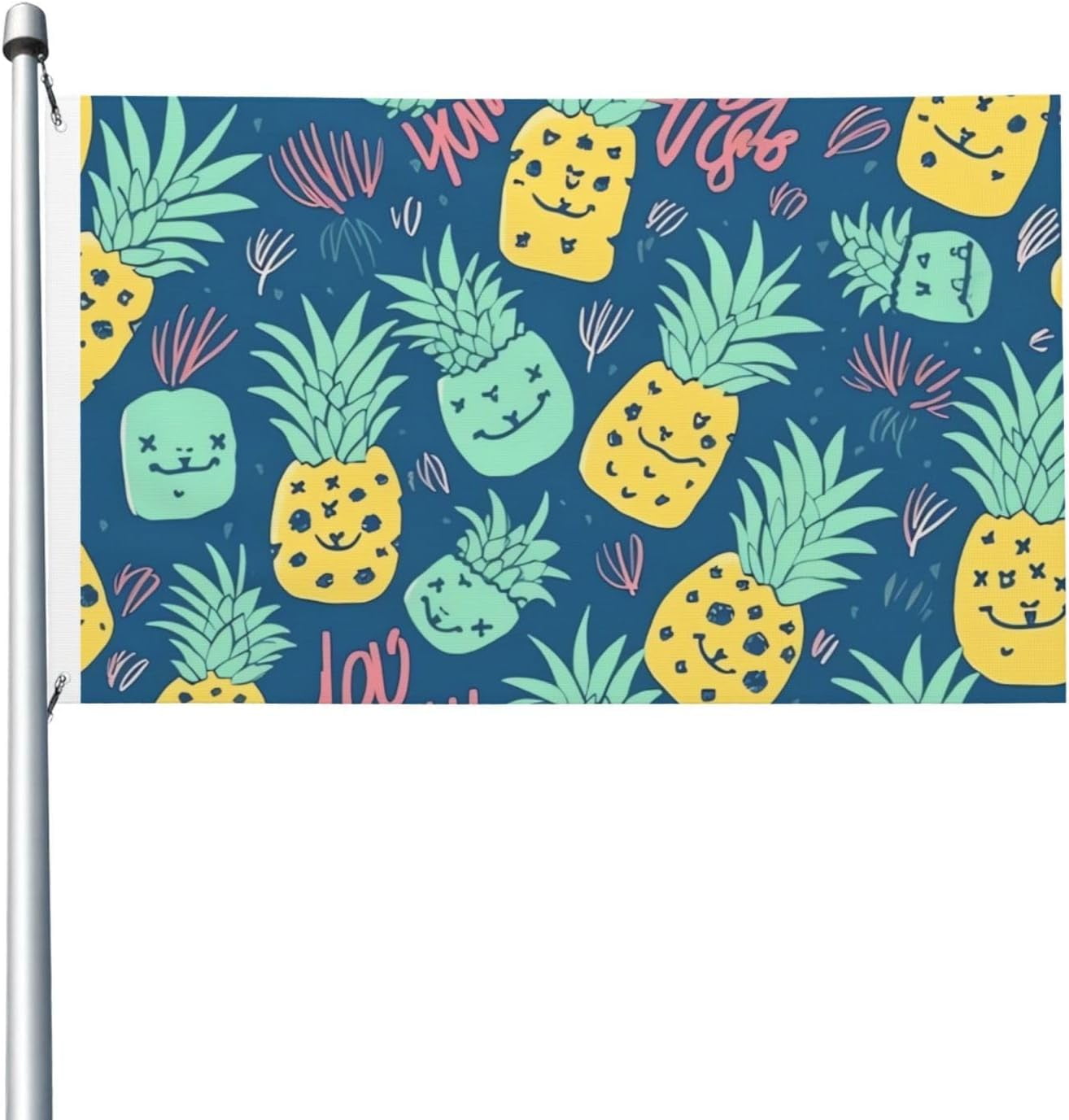 2x3 ft Flags Flag Outside Yard Flag Cute pineapple pattern Funny Garden ...