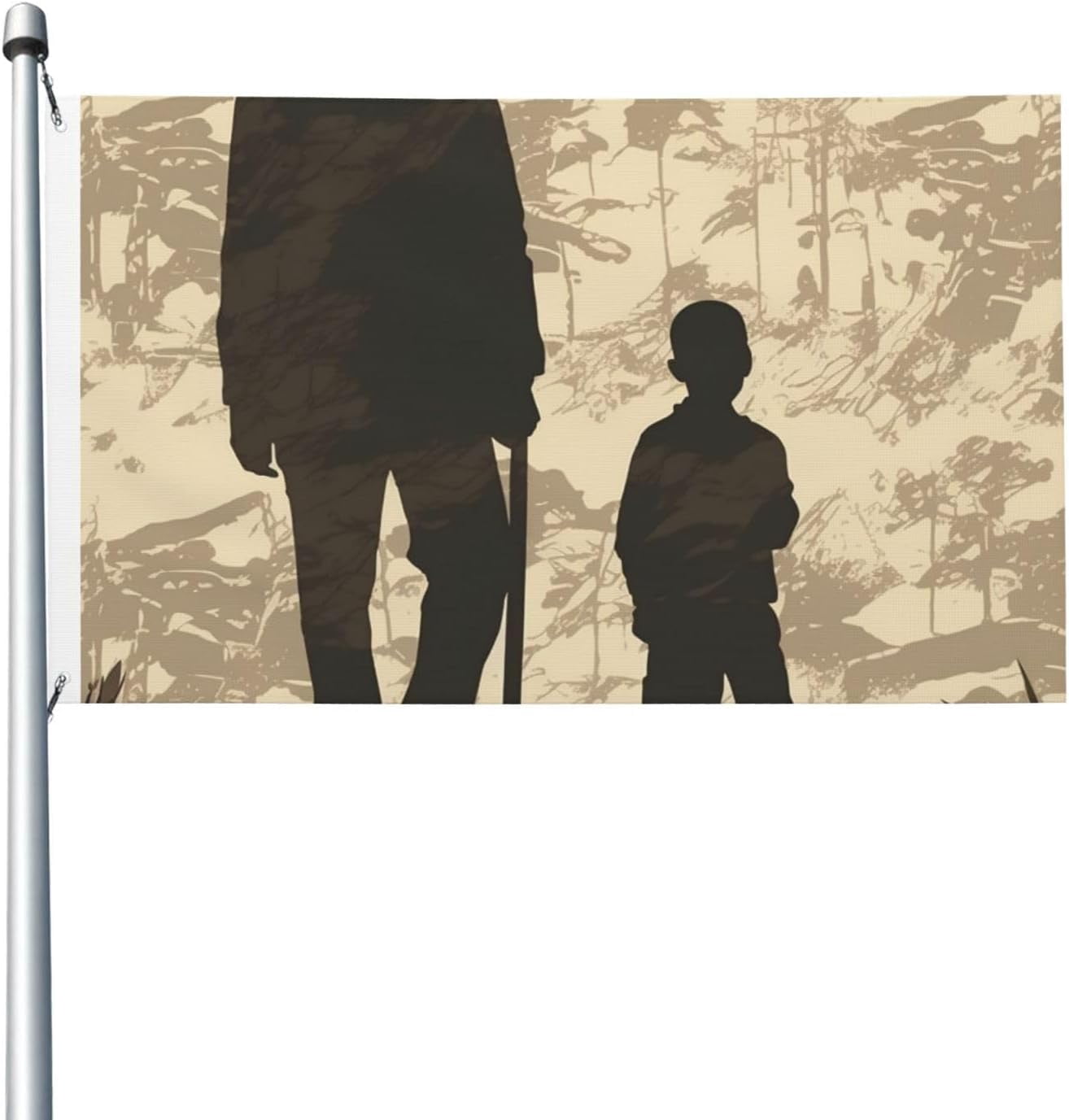 2x3 ft Flags Flag Outside Yard Flag Son and father silhouettes Funny ...