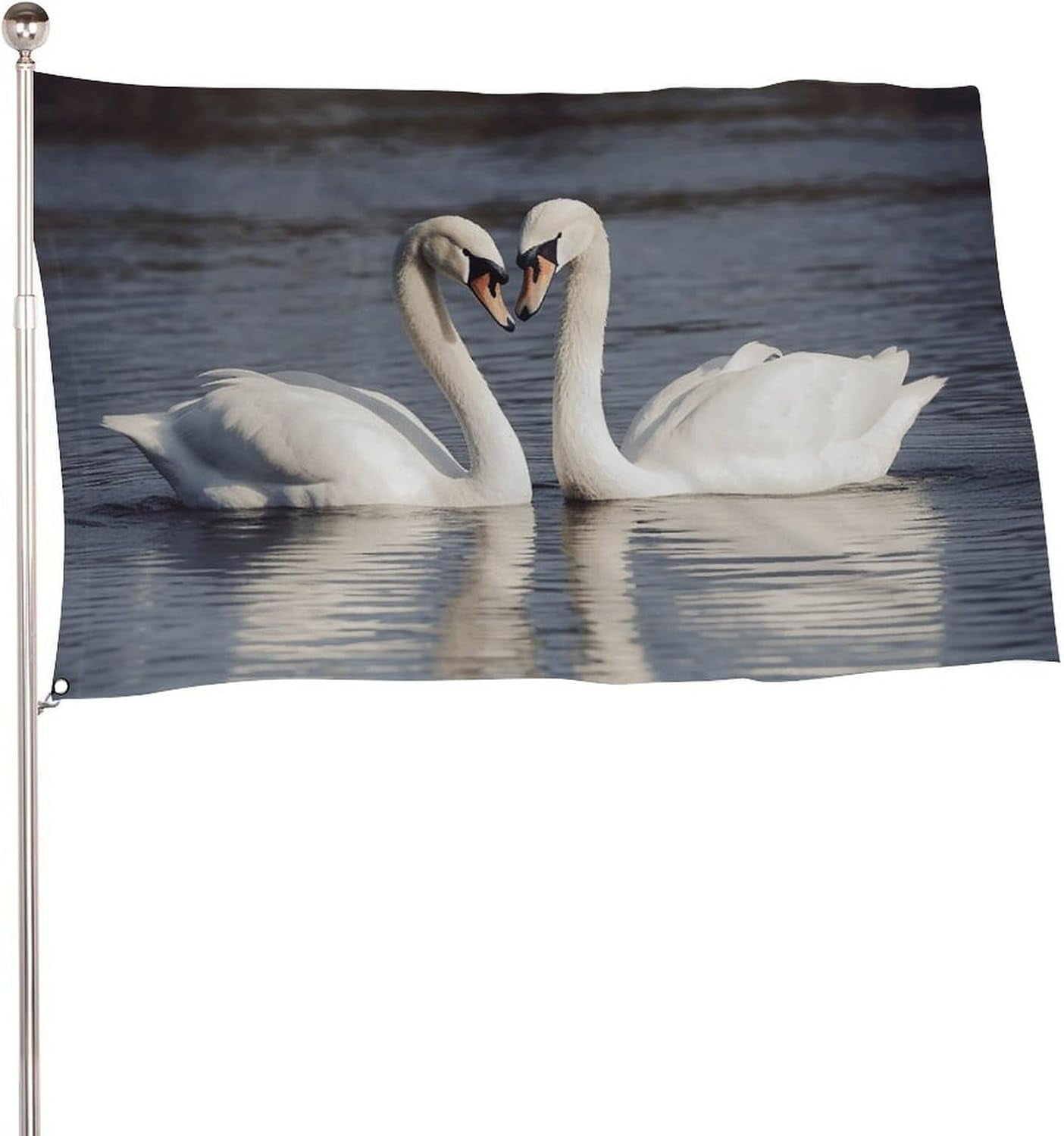 2x3 ft Flags Yard Flag Banner Outdoor/Inside Breeze Flag Romantic White ...