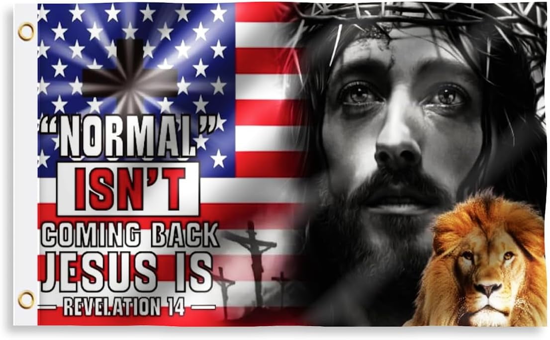 2x3 ft Normal Isn'T Coming Back But Jesus Is Flag Christian God Flags ...