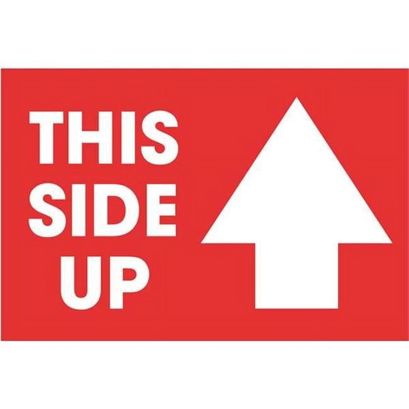 2x3 in. This Side Up Arrow Labels - Red & White - Roll of 500 - Walmart.com