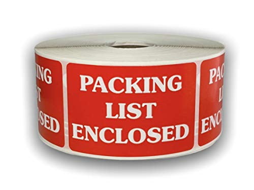 2x3-inch Packing List Enclosed Labels Shipping Handling Adhesive ...