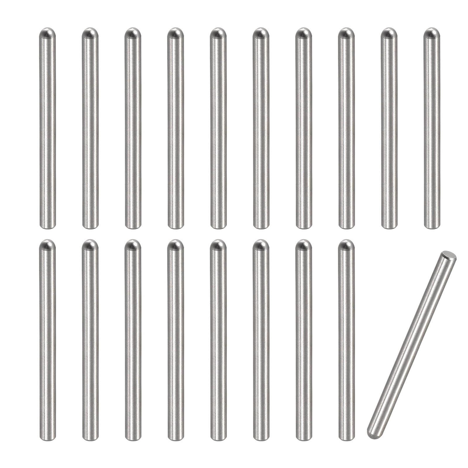 2x30mm Dowel Pins, 20 Pack Round Head Flat Chamfered End Dowel Pin ...