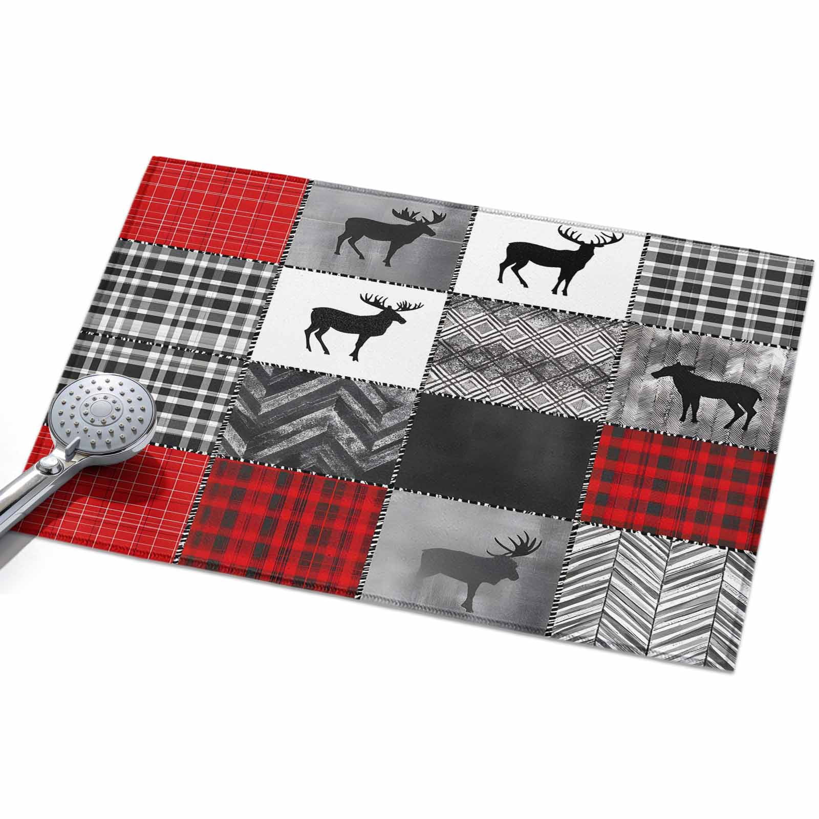 2x3ft Area Rug,Abstract Geometric Buffalo Plaid Washable Large Rugs ...