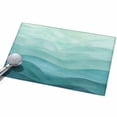 2x3ft Area Rug,Abstract Teal Ombre Beach Texture Washable Large Rugs ...