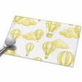 2x3ft Area Rug,Abstract Yellow Hot Balloons Clouds Washable Large Rugs ...