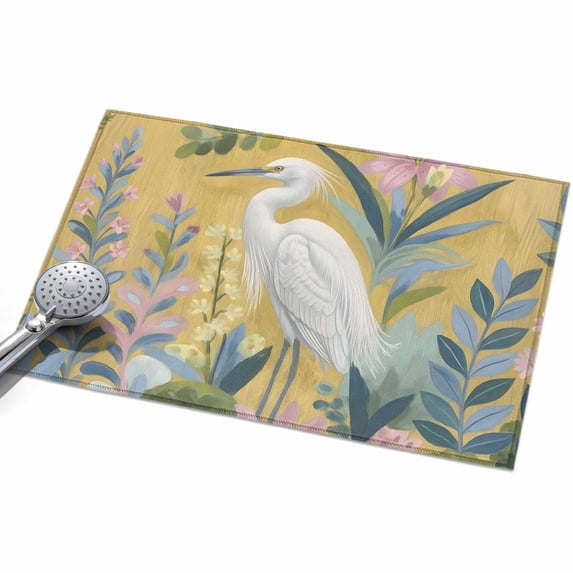 2x3ft Area Rug,Animal White Heron Washable Large Rugs Soft Non-Slip ...