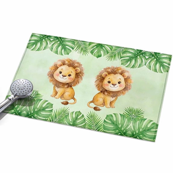 2x3ft Area Rug,Cartoon Animal Little Lions Washable Large Rugs Soft Non ...