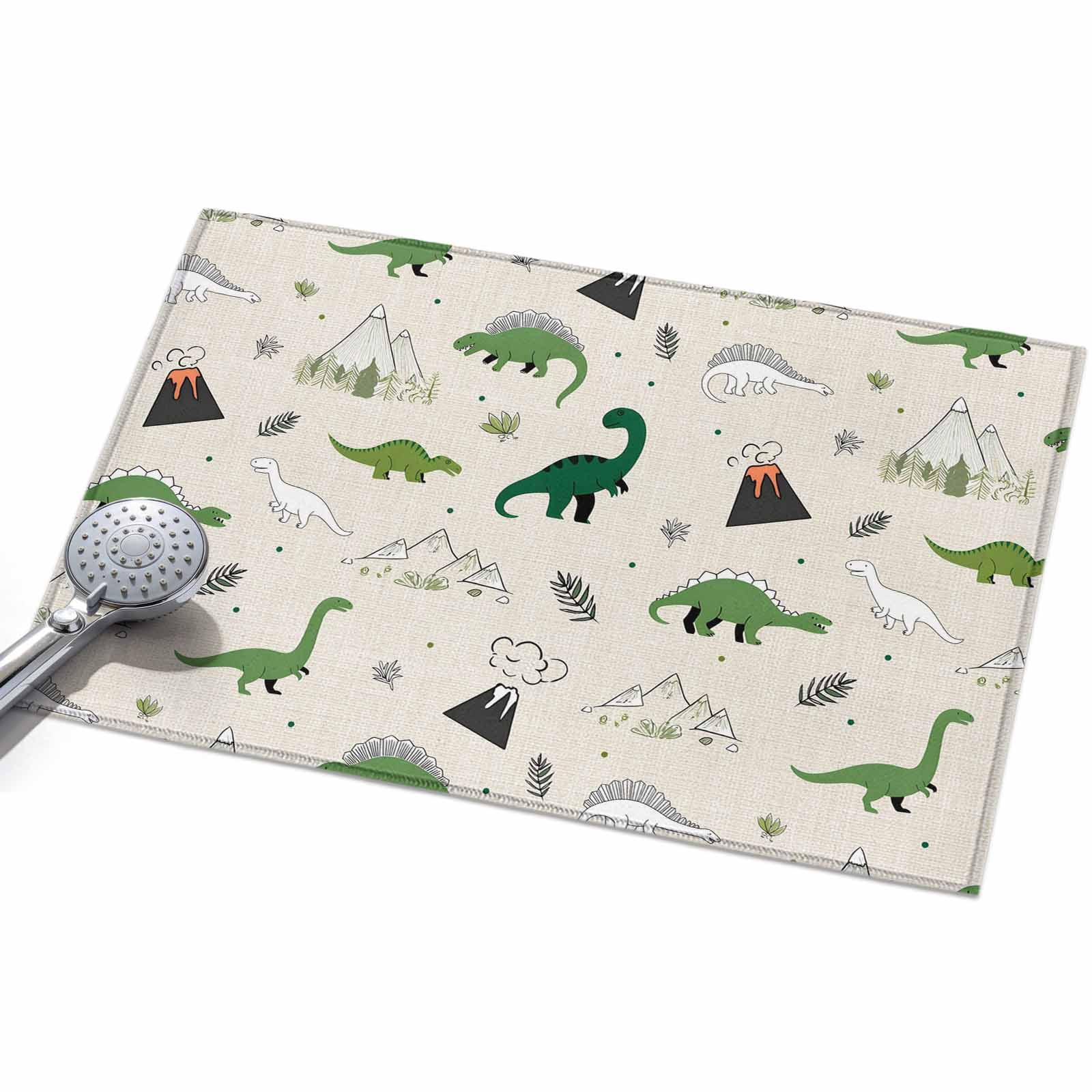 2x3ft Area Rug,Cartoon Dinosaurs Mountain Washable Large Rugs Soft Non ...