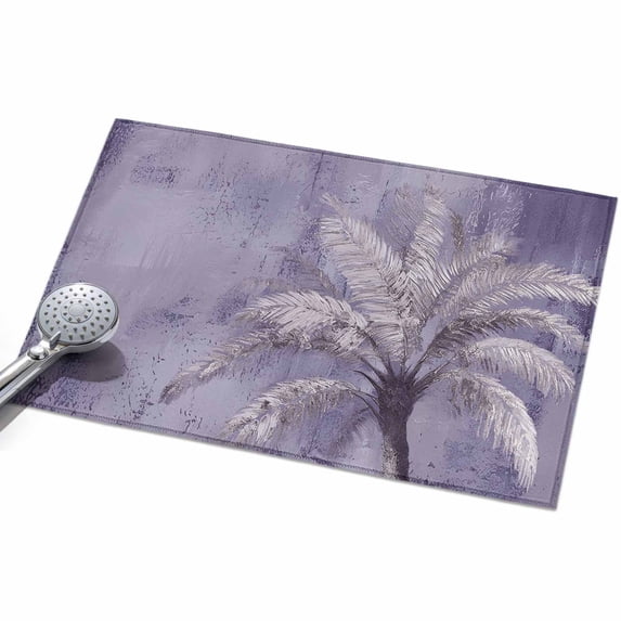 2x3ft Area Rug,Exotic Palm Tree on Lavender Purple Washable Large Rugs ...