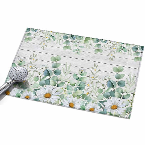 2x3ft Area Rug,Farm Rustic Daisy Floral Leaves Washable Large Rugs Soft ...