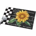2x3ft Area Rug,Farm Yellow Sunflower Washable Large Rugs Soft Non-Slip ...