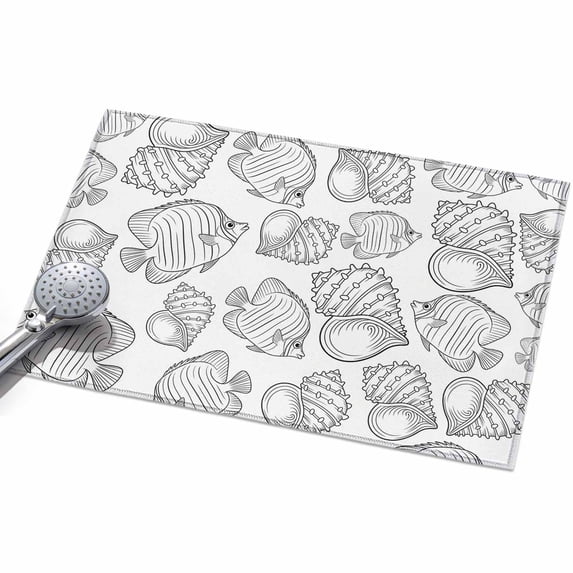 2x3ft Area Rug,Line Sketches Fish Sea Nut Washable Large Rugs Soft Non ...