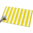 2x3ft Area Rug,Minimalist Modern Yellow White Stripe Washable Large ...