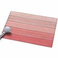2x3ft Area Rug,Retro Gradient Pink Wood Board Washable Large Rugs Soft ...