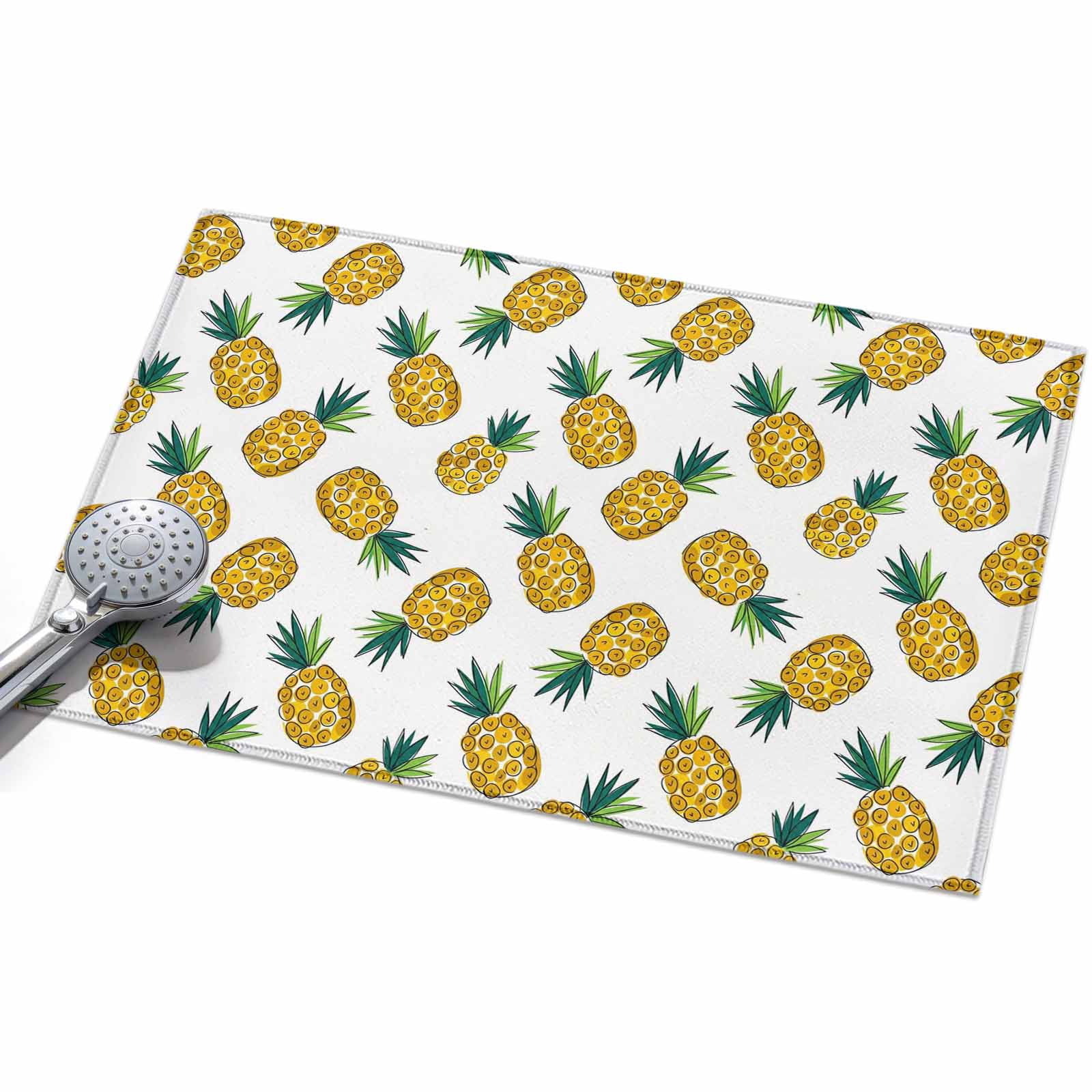 2x3ft Area Rug,Summer Yellow Pineapple Seamless Washable Large Rugs ...