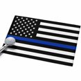 2x3ft Area Rug,USA Flag Thin Blue Line Star Washable Large Rugs Soft ...
