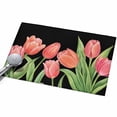 2x3ft Area Rug,Watercolor Pink Tulips Flowers Washable Large Rugs Soft ...