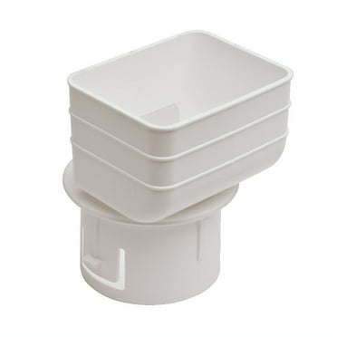 Hancor 0464AA Downspout Adapter 4 x 3-1/4 x 2-1/2 in Polyethylene Black ...