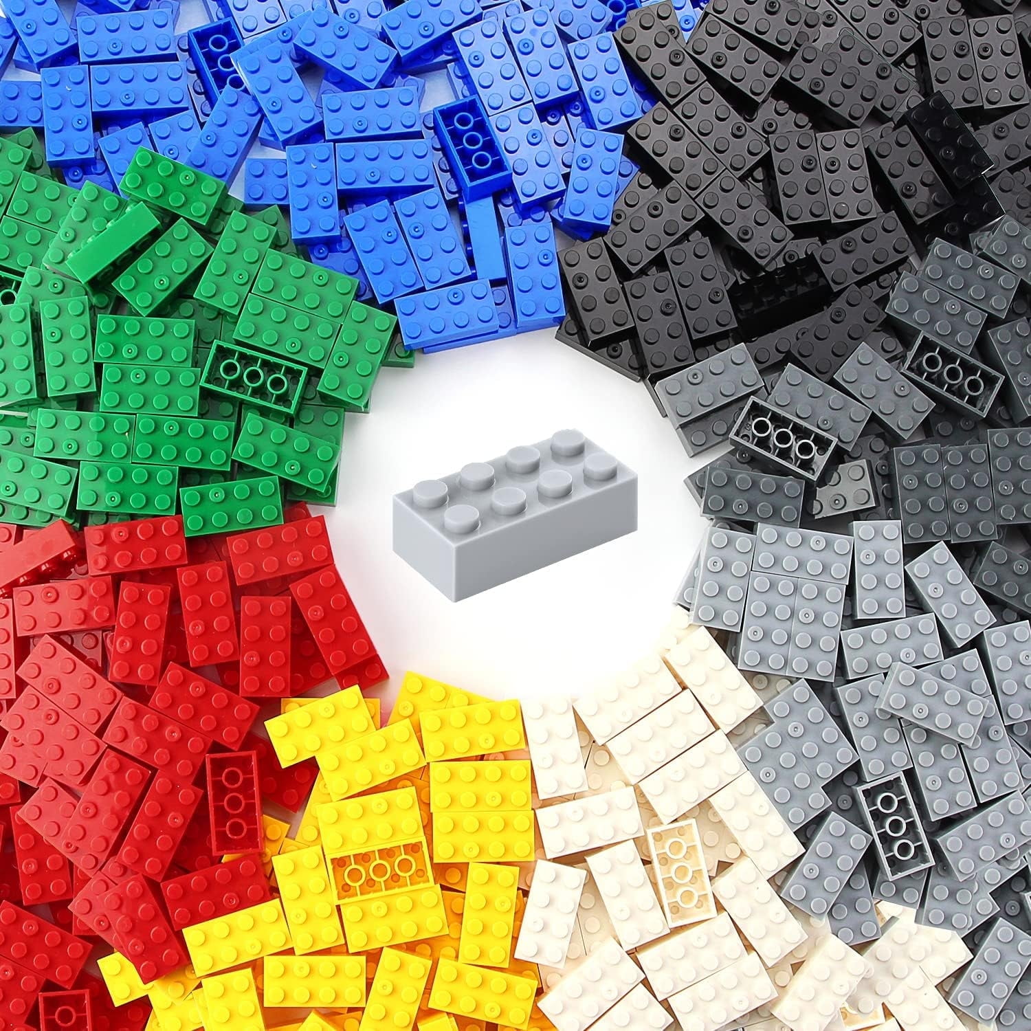 2x4 Bricks 320 Pieces Multicolored Basic Parts Building kit Creative ...