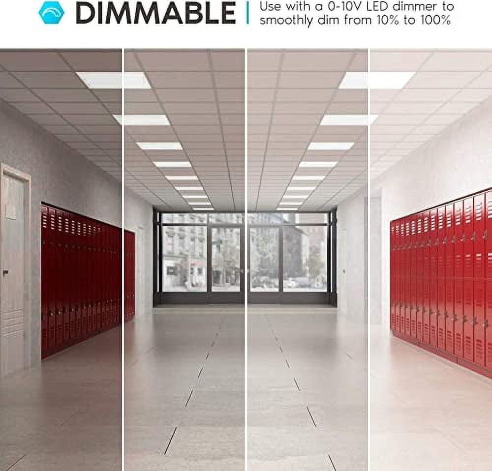 2x4 FT LED Light Flat Panel, 40/50/60W, Color Temperature Selectable 3K ...