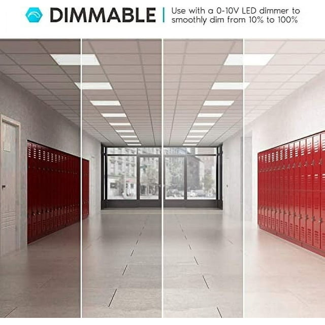 2x4 FT LED Light Flat Panel, 40-72W, 5 CCT 3K | 3.5K | 4K | 5K | 6.5K ...