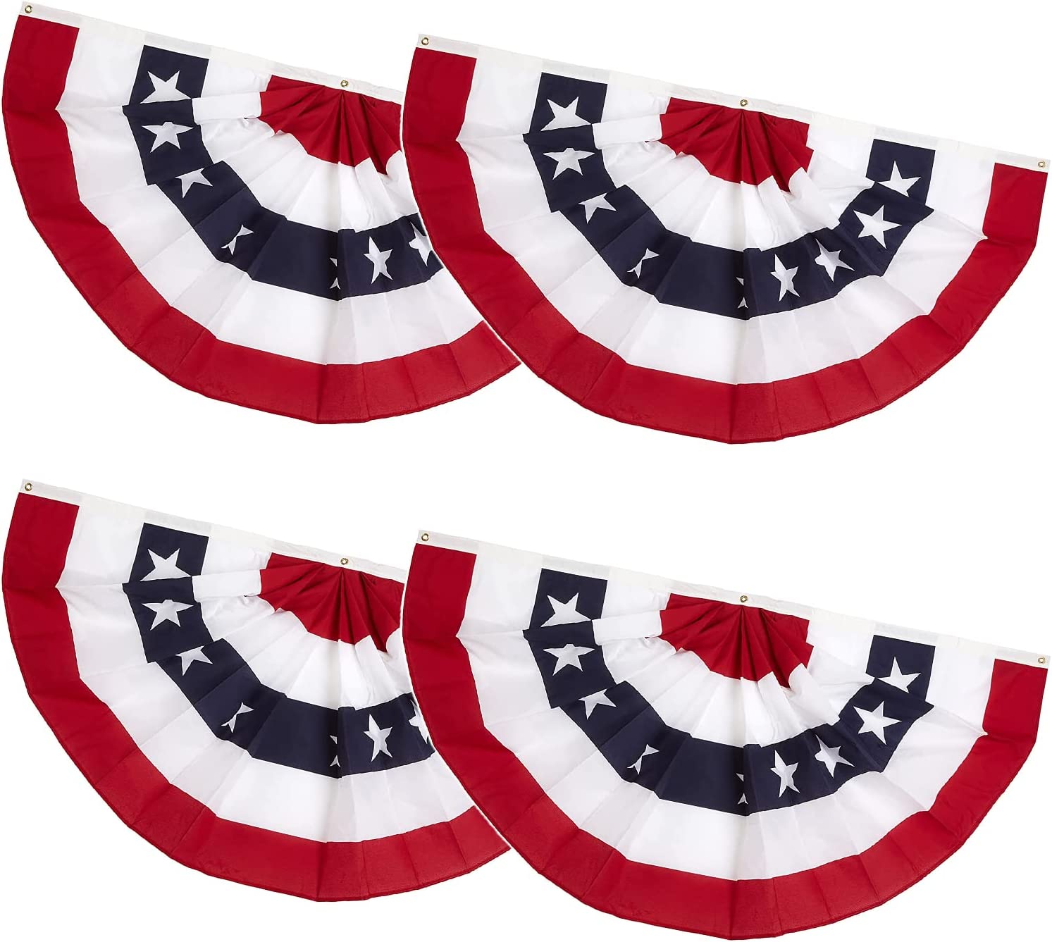 2x4 Ft 4th of July Decorations Memorial Day American flags Bunting ...